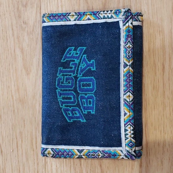 Bugle Boy | Bags | Vintage Bugle Boy Denim Tribal Wallet | Poshmark